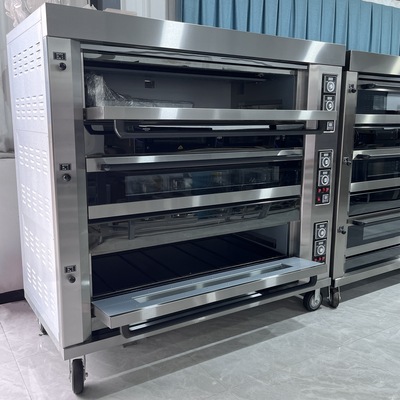 喆研麦三层九盘烤箱商用大型 220V GAS OVEN rotary knob panel