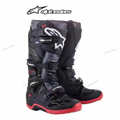 A星T7越野靴 techT7越野摩托骑行赛车靴林道竞技拉力保护骑行靴子