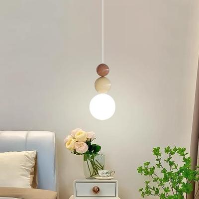 法式奶油风床头吊灯温馨简约卧室吧台过道玄关创意冰糖葫芦小吊灯