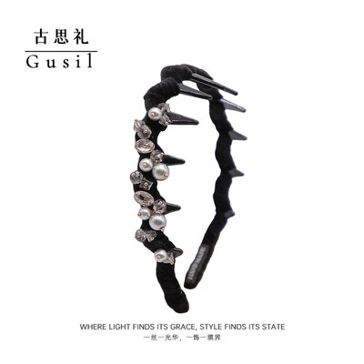 韩系多个蝴蝶结简约显气质发箍GS9743