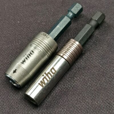 德国Wiha机械锁定转接杆带强磁快速更换1/4螺丝批头接套筒7148C