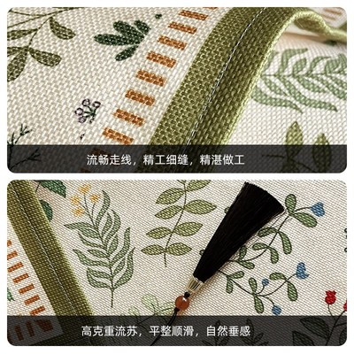 中古风餐桌桌旗轻奢高端长条茶席茶桌垫布电视柜边柜台面装饰盖布