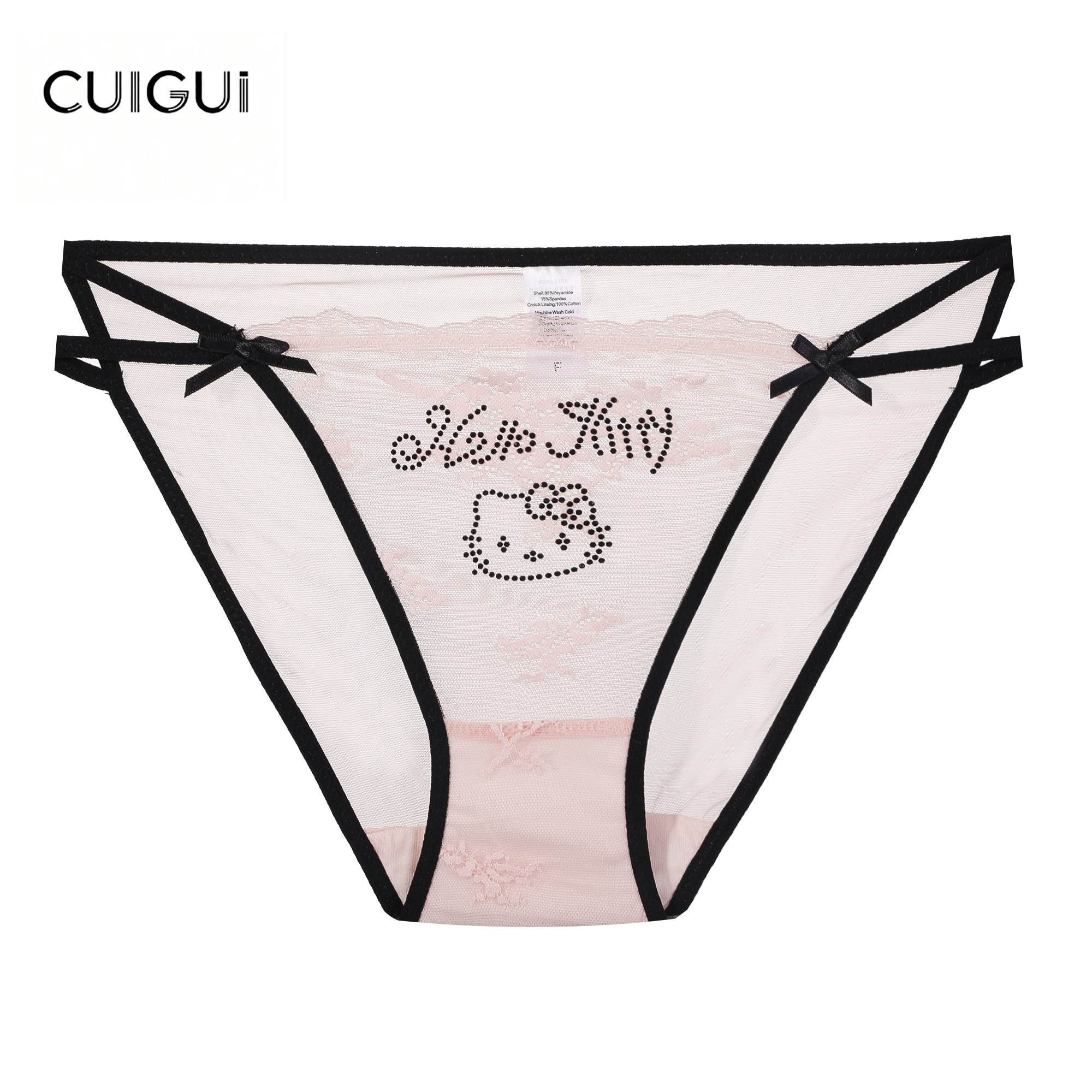 「CG」闪钻kitty动漫低腰性感纯欲绝美辣妹小心机高级三角裤女