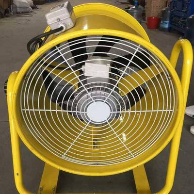 沈力便携移动式隧道矿井用工业排风换气通风机手提式防爆轴流风机