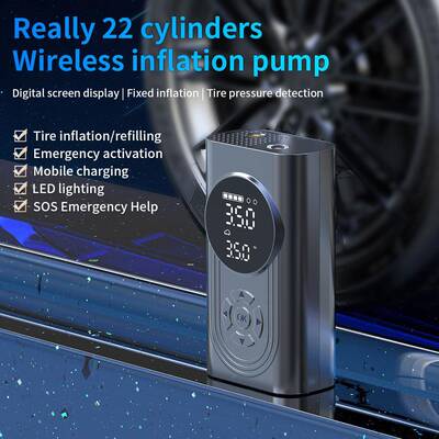 汽车应急启动电源充气一体机carjumpstarter车载强启搭电宝