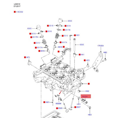 CM5Z-8548-C适用福特翼博嘉年华福克斯1.0T 暖风水管接头 2023617
