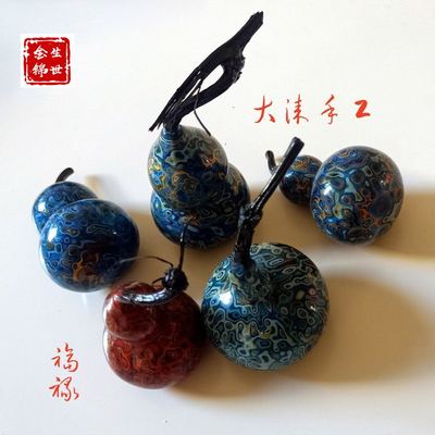 非遗传承手工大漆手把件小葫芦挂件车挂工艺品漆器送亲朋纯手工