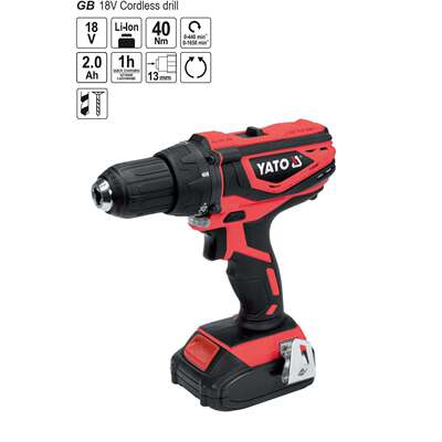 易尔拓YATO充电式无绳锂电钻冲击钻18V锂电起子机YT-82780 82782