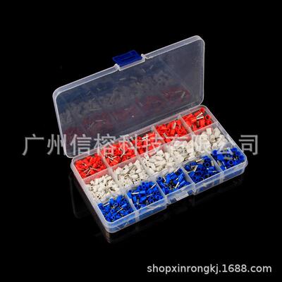 电商冷压管型端子960pcs盒装防水接线端子冷压接线端头端子