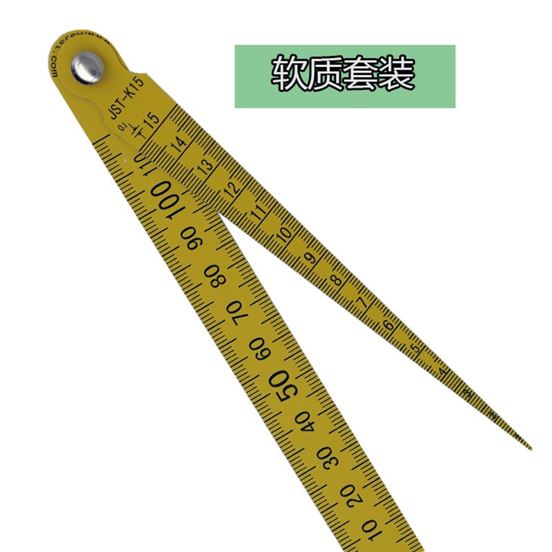 JST-K51尺料孔径尺非金属间隙尺塑料锥形面差塞塑 尖角塞尺37210