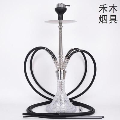 MIG网红水烟壶不锈钢大号四管水烟壶酒吧水烟壶热销shisha hookah