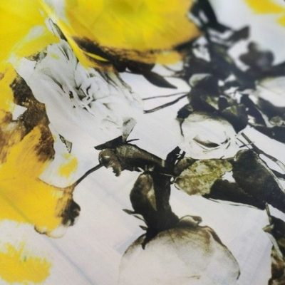 白夜玫瑰 定位真丝欧根缎14姆100丝140门幅 80cmX140cm定位尺寸