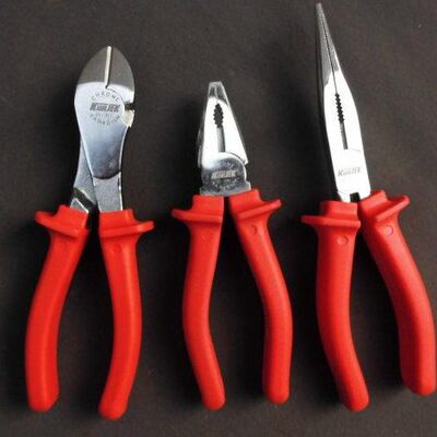 包邮昆杰德式尖嘴钳钢丝钳大头斜嘴钳21-106 21-206 21-20821-307