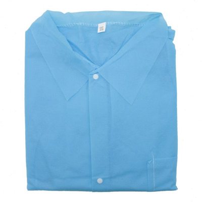 芯硅谷 L5801限次使用实验服  45g普通PP无纺布 深蓝色/白