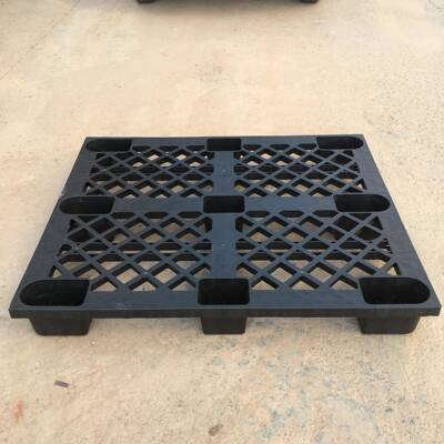 货1字210PP防静电塑料托盘现黑色网格脚塑胶QXC卡板加厚川田型栈