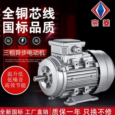 电机厂家 供应YS712-2  0.55KW  铝壳三相异步电动机  三相电机