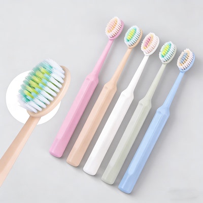 30B【五支装】罗马柱软毛牙刷洁净护龈情侣家用清洁牙齿