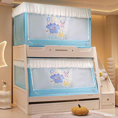 子母床蚊帐2025新宿上下高低床防款摔儿童遮铺光床Aali-890帘学生