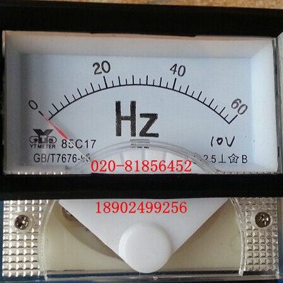 模拟直流频率表85C17-60HZ  10V  1MA 20MA 85C17-HZ  GBT7676-98