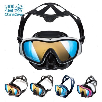 VDIVE Vitro UV 镀膜潜水面镜专业防雾浮潜面罩深潜水肺装备UV400