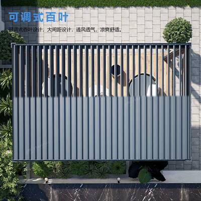 4万平真实线下工厂直供外合金凉亭园庭院遮阳挡户雨铝电IOD动花亭