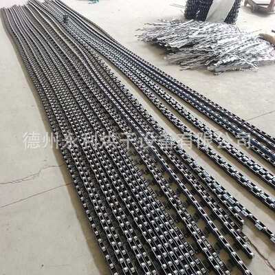 现货供应2寸弯板链条 C2082H标准单侧外弯双节距滚子输送链条