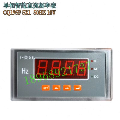 乐清川*崎仪表CQ195F 5X1  50HZ 10V单相智能直流频率表48X96