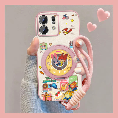 适用华为荣耀play9t手机壳女可爱honor7tpro新款卡通动物城小众play5t活力版10c小羊皮9全包nzones7pro套挂绳