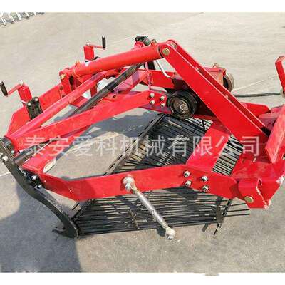 河北武强大蒜花生薯类收获机四轮车前置带动落果率低大蒜挖蒜机