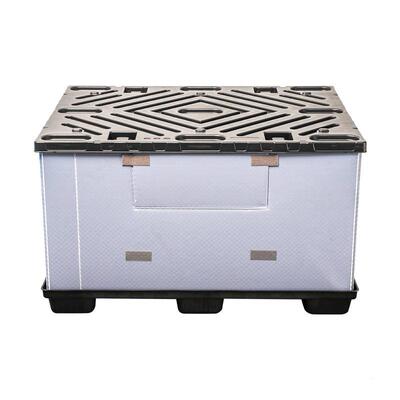 吹塑天地盖围板箱14箱70114周0多型号可选折*叠转蜂窝UTP物流塑料