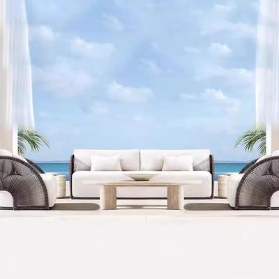 户外沙发椅防水防台晒单人双人餐躺桌椅露台椅阳椅ZLM庭院别藤墅