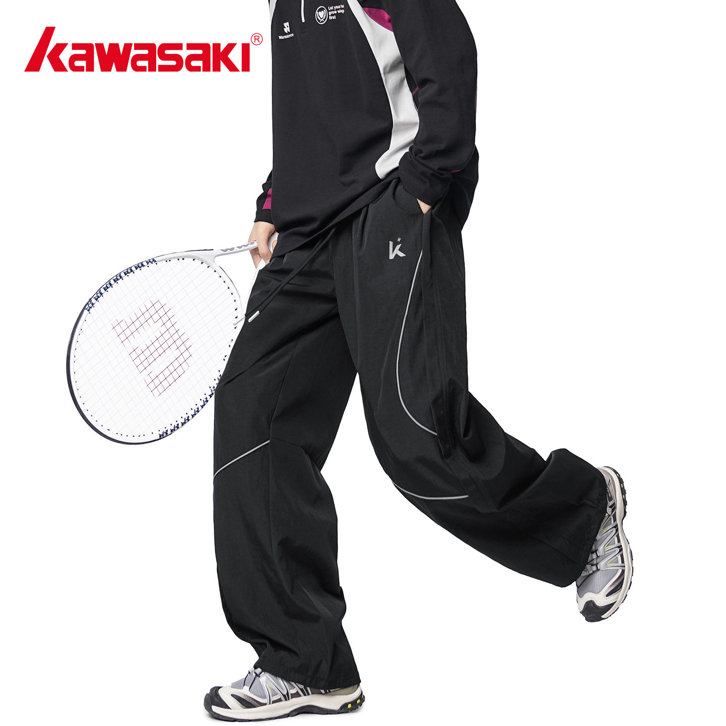 kawasaki/川崎户外运动伞兵工装裤男士2026春夏季徒步登山冲锋裤