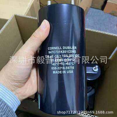 947C731K801CDMS 800V 730UF 薄膜支撑电容 CDE