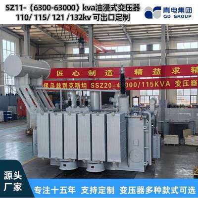 青电变压器厂 SZ20- 6300 25000 63000KVA/110kv油浸式主变压器