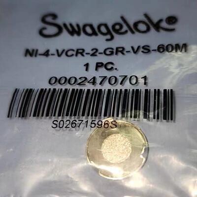 Swagelok 过滤垫片 NI-4-VCR-2-GR-VS-60M