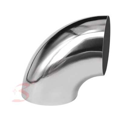 不锈钢201材质2.0厚装饰弯头口径203~32590度镜面亮光配件弯管