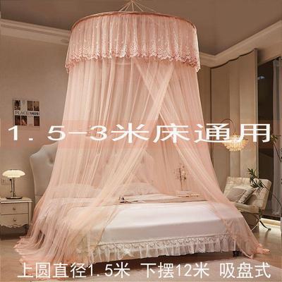 EQemN4zj吊顶蚊帐圆顶1安.8m家床用加密加厚吊挂式榻免装榻米落地