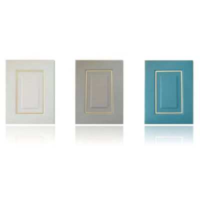 模压PVC吸塑橱柜浴室柜欧式格栅门板橱柜厂家kitchen cabinet