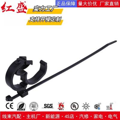 带管夹的分体式固定扎带汽车扎带156-00850/T50RIAHC3T