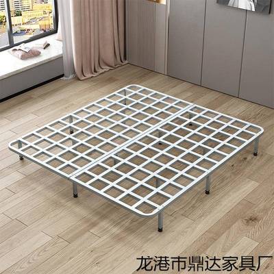 Dx镀锌管全钢管排骨架床架折叠双人床架1.8米榻榻米龙骨架