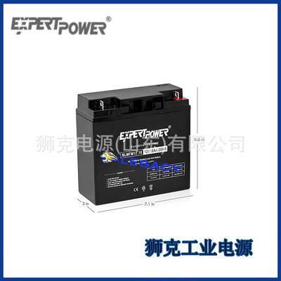 德国expertpower蓄电池EXP1272应急储能12V7.2AH机房深循环设备