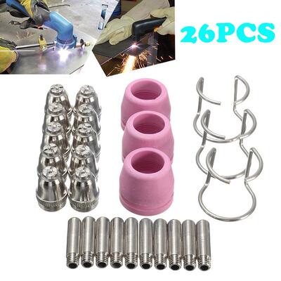 AG60/SG55等离子枪切割配件CUT60电极喷嘴保护罩保护套26PCS