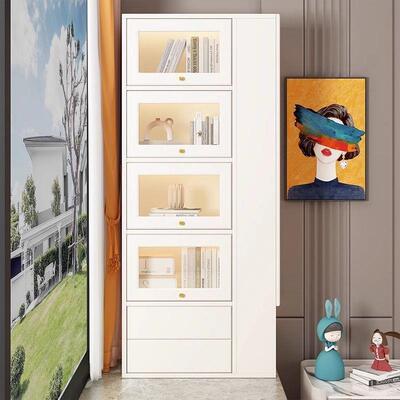 实木飘窗拐角置物柜书杂SCM架窗物台转室角柜子物柜阳台收纳柜卧