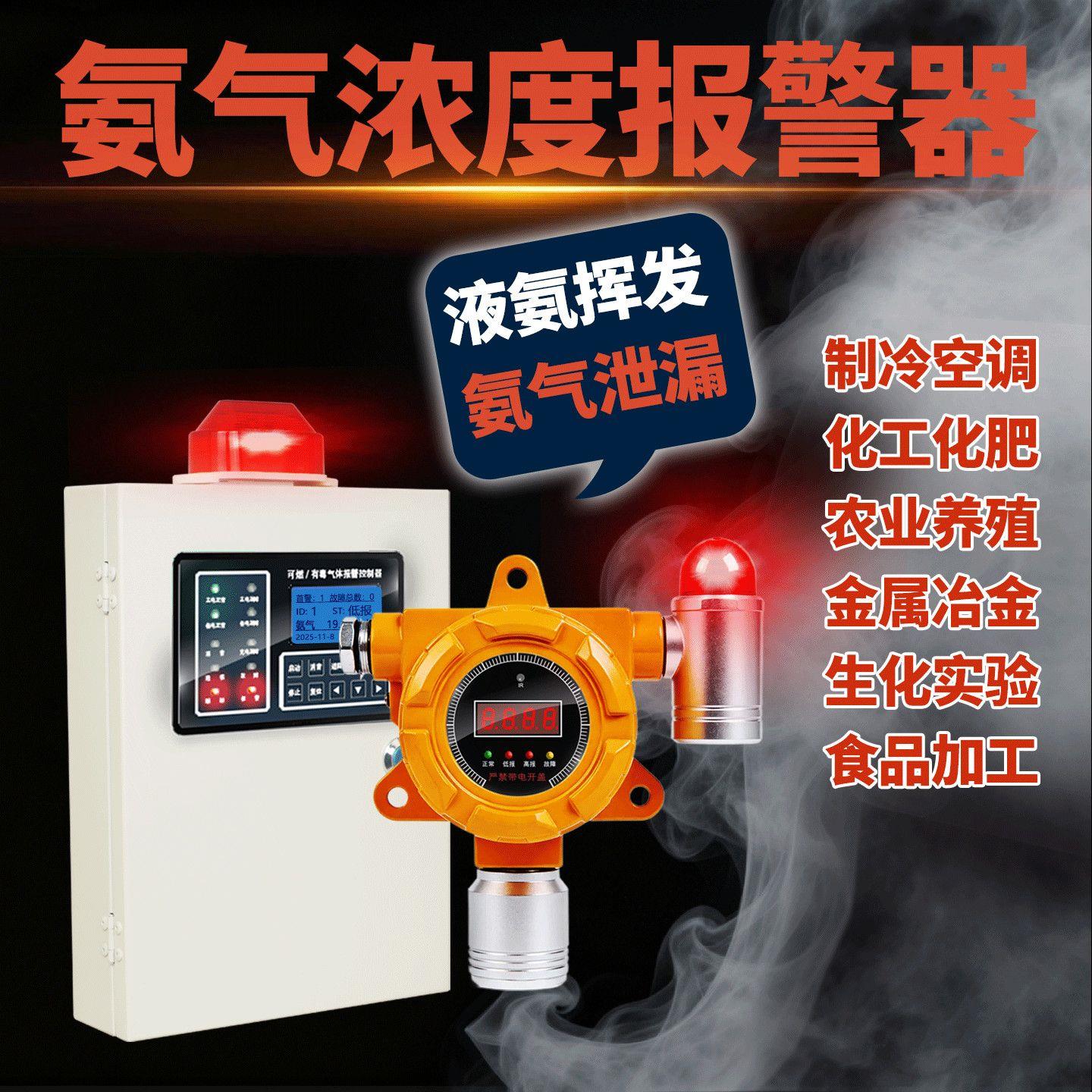 氨气浓度报警器养殖场化肥NH3液氨氨水有毒气体泄漏探测器检测仪