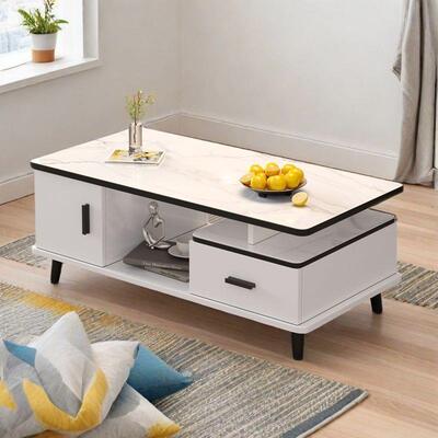 茶用几客厅家茶合桌简约现代小户型茶钢台化76307玻璃电视柜组桌