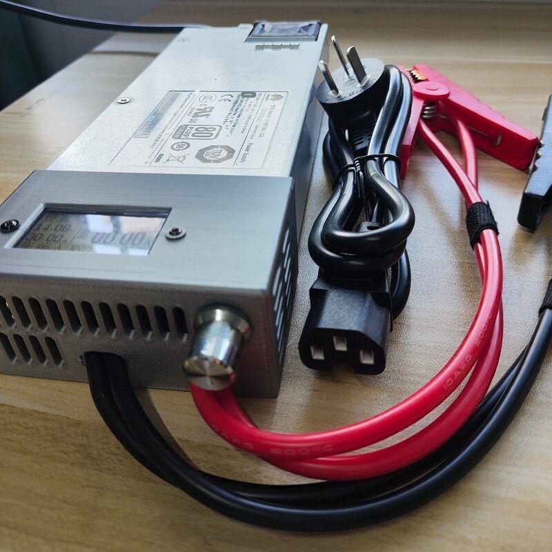 12V750W防反接磷酸铁锂14.6V铅酸电瓶可调充电器汽车稳压编程电源