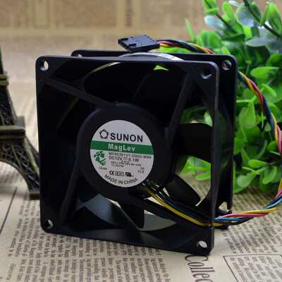 原装 建准 SUNON MF80381V1-D000-M99 12V 6.1W 8CM 8038 4线风扇