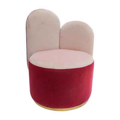 北欧客厅单人沙发布艺仙人掌休闲椅网红懒人沙发椅设计师洽谈桌椅