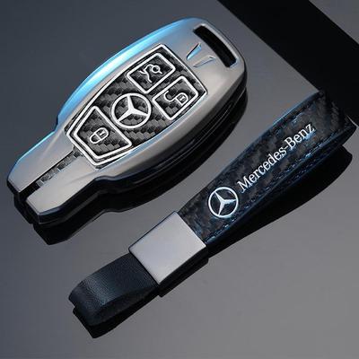 适用奔驰c200l碳纤钥匙套gla200车glc260glk300扣220老款s级c级