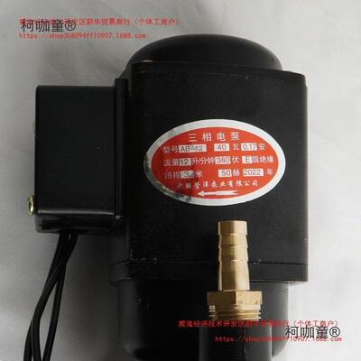 滚丝水泵却电泵套丝机配件三机相DUD水泵车床机床冷却泵装配冷麦